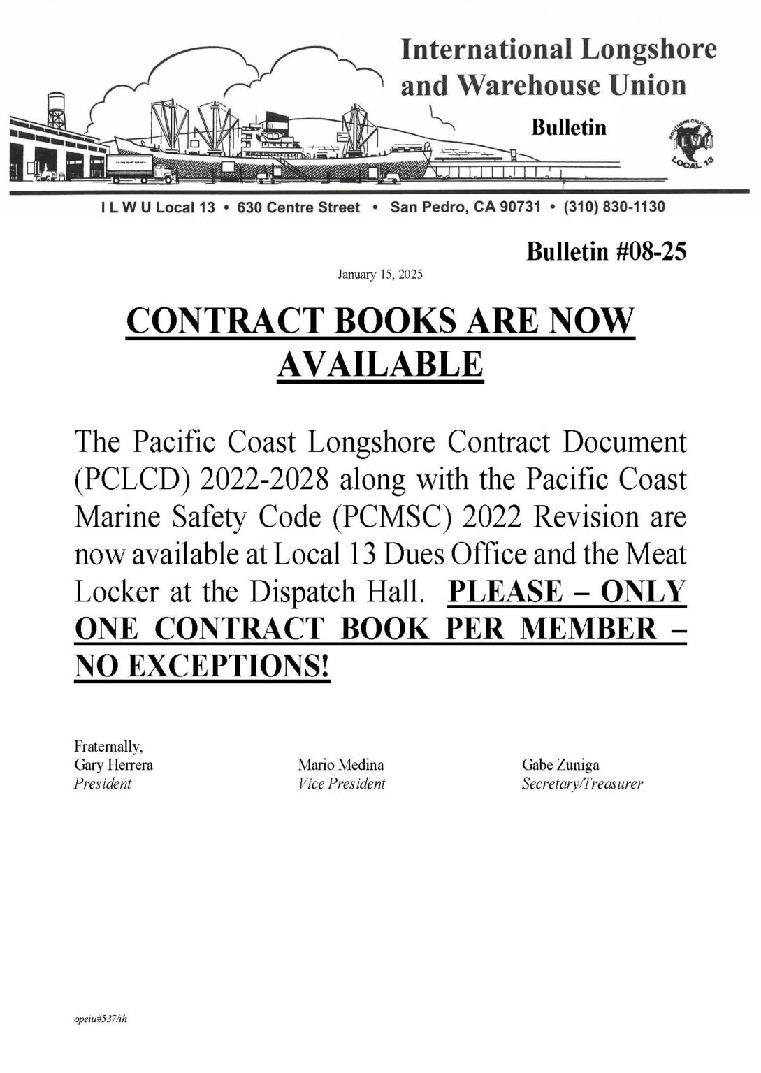 ILWU 13 – An Injury to One is an Injury to All