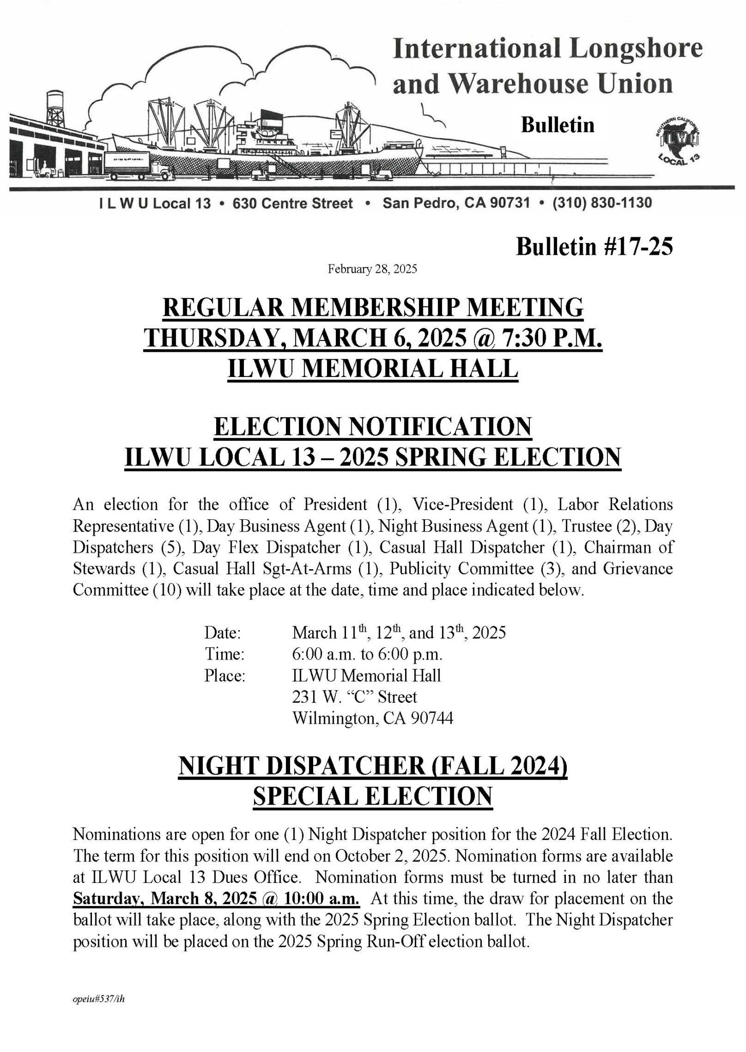 ILWU 13 – An Injury to One is an Injury to All